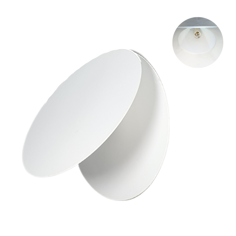 Applique Mural interieur – Rond – Blanc – 20 X 12 Cm – Tunielec